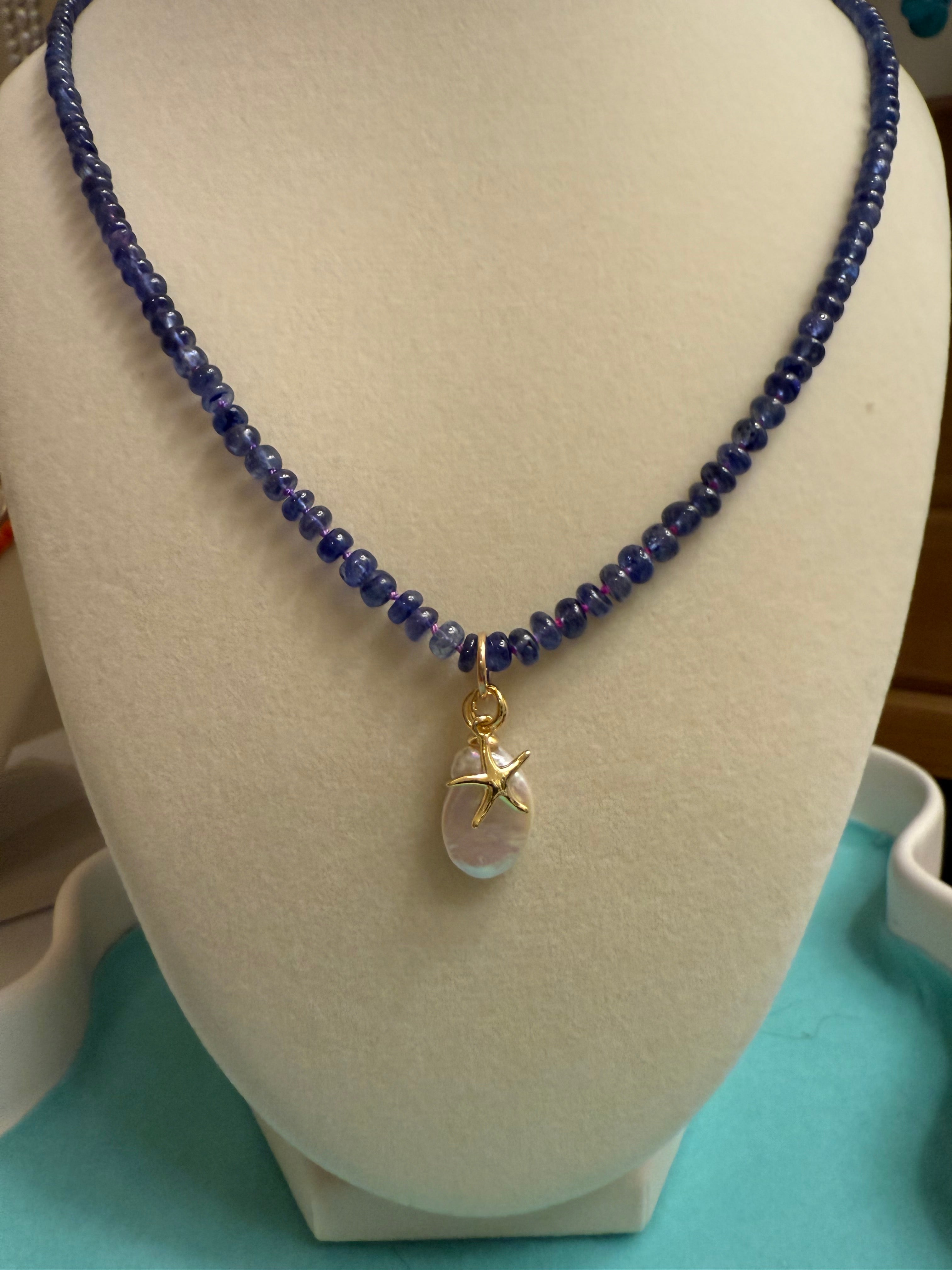 Sapphire Knotted Necklace - Blue Sapphire Jewelry | Inga Vaughn